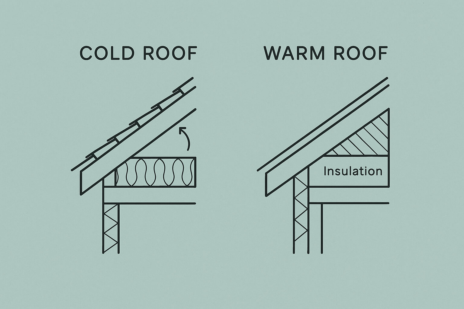 Cold vs Warm Flat Roofs in Bristol